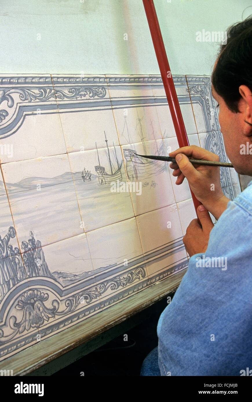 Traditional lisbon tiles hi-res stock photography and images - Alamy