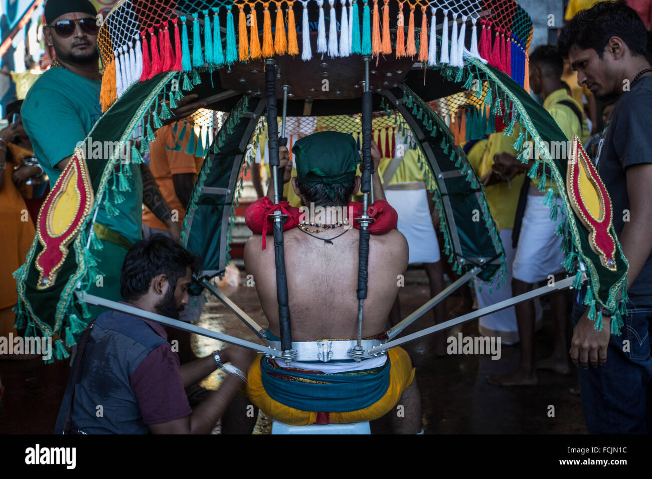 Kuala Lumpur, Batu Caves, Malaysia. 23rd Jan, 2016. Hindu devotee ...