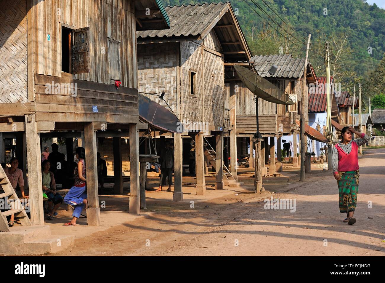 Khmu Village Laos Stock Photos & Khmu Village Laos Stock Images - Alamy