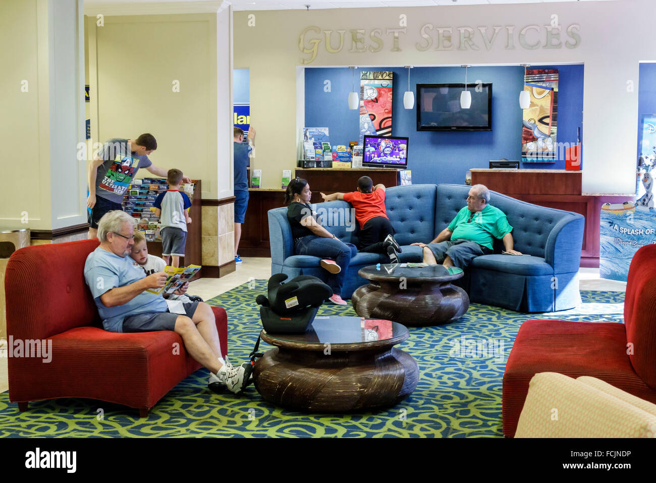 Disney hotel interior hi-res stock photography and images - Alamy