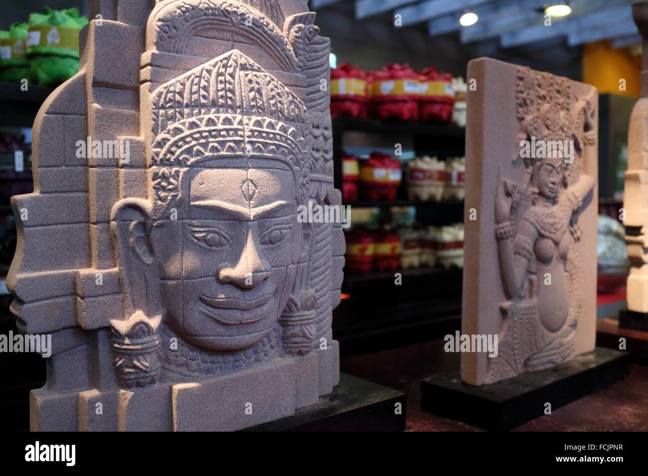 Cambodian handicrafts, Angkor, Siem Reap town, Siem Reap province ...