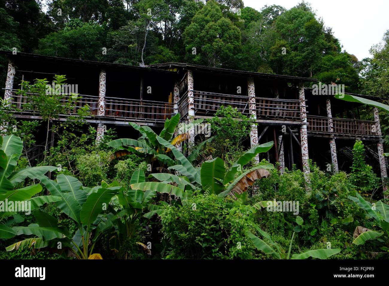 Typical house in borneo village hi-res stock photography and images - Alamy