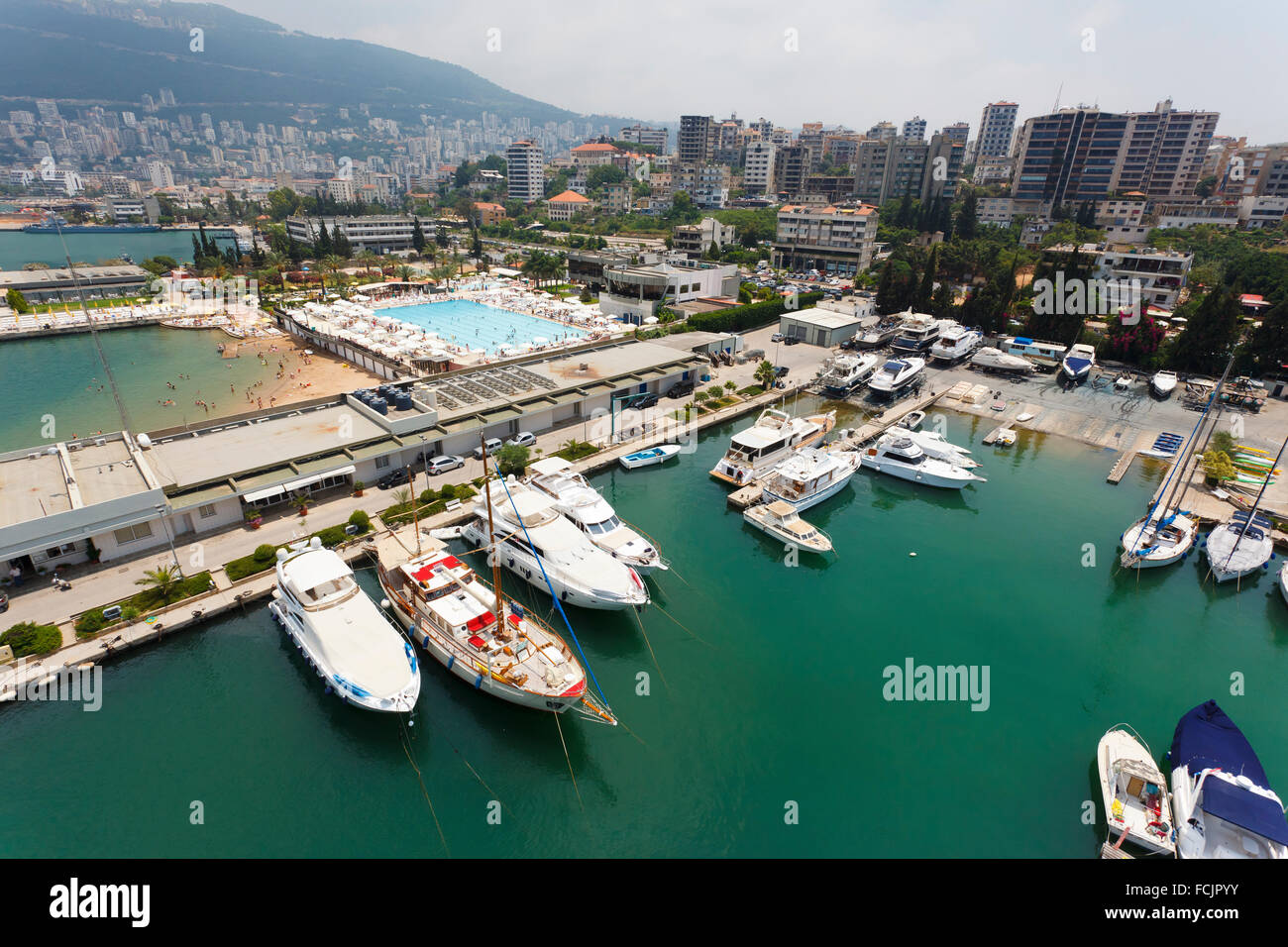 Aerial Jounieh Beirut Lebanon Stock Photo Alamy aerial-jounieh-beirut-lebanon-stock-photo-alamy