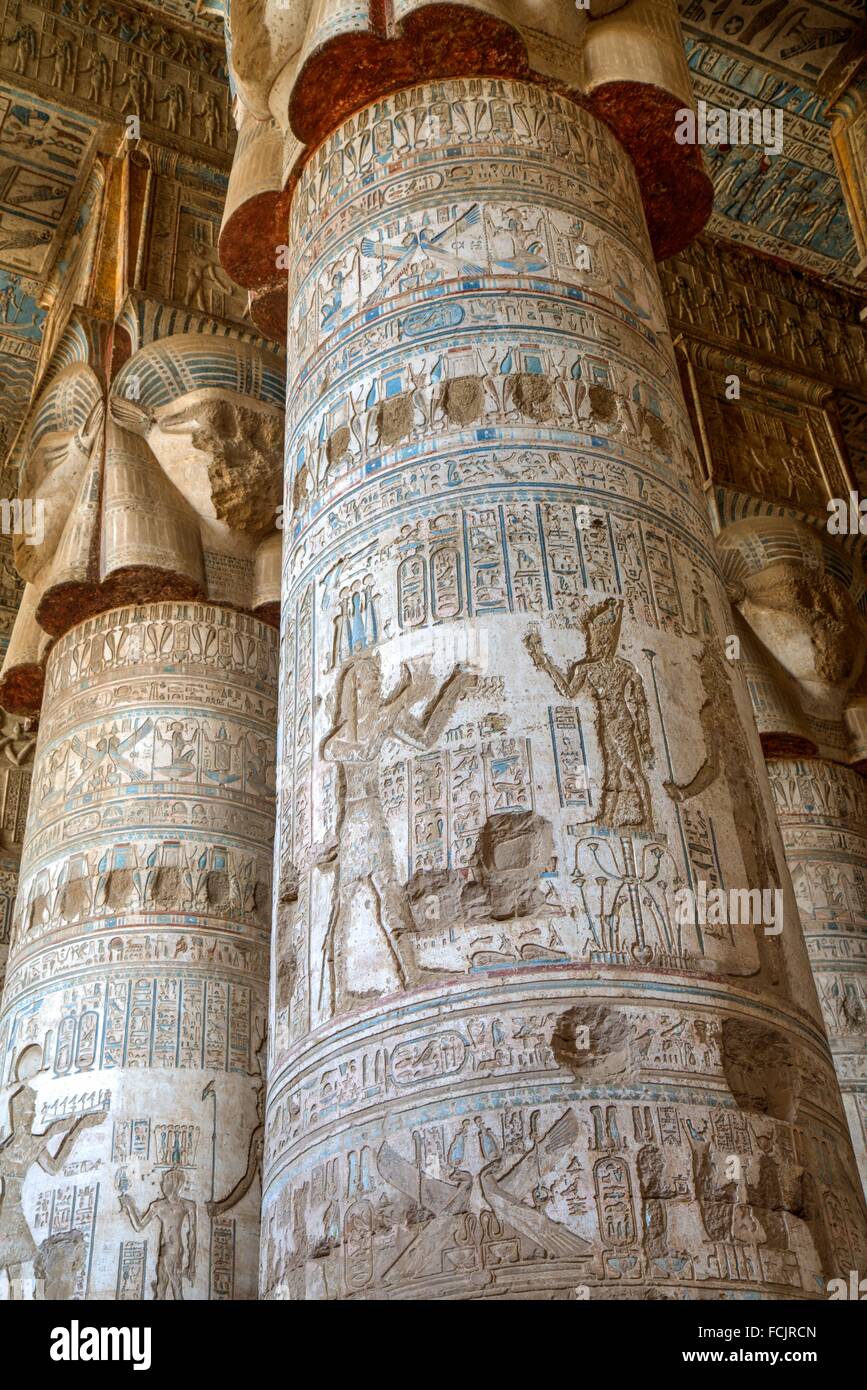 Hathor headed column hi-res stock photography and images - Alamy