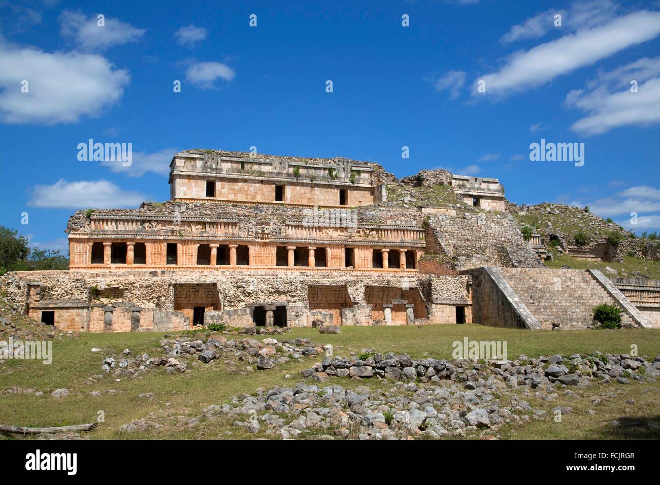The Palace, Sayil, Mayan Ruins, Yucatan, Mexico Stock Photo - Alamy