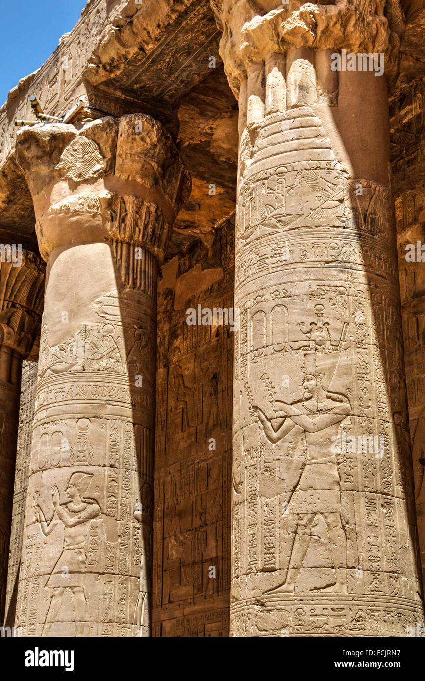 Egypt ancient column section hi-res stock photography and images - Alamy