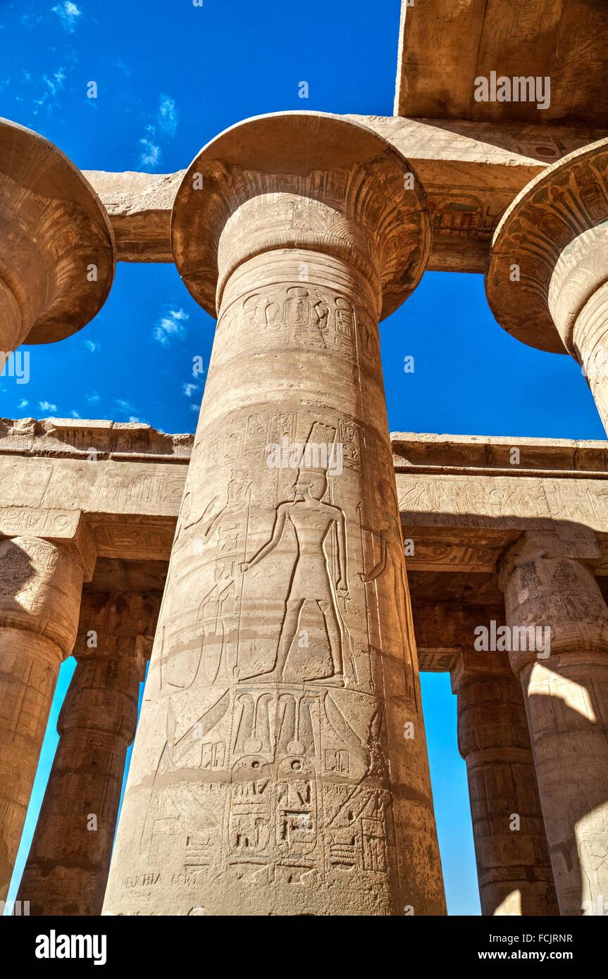 Egypt ancient column section hi-res stock photography and images - Alamy