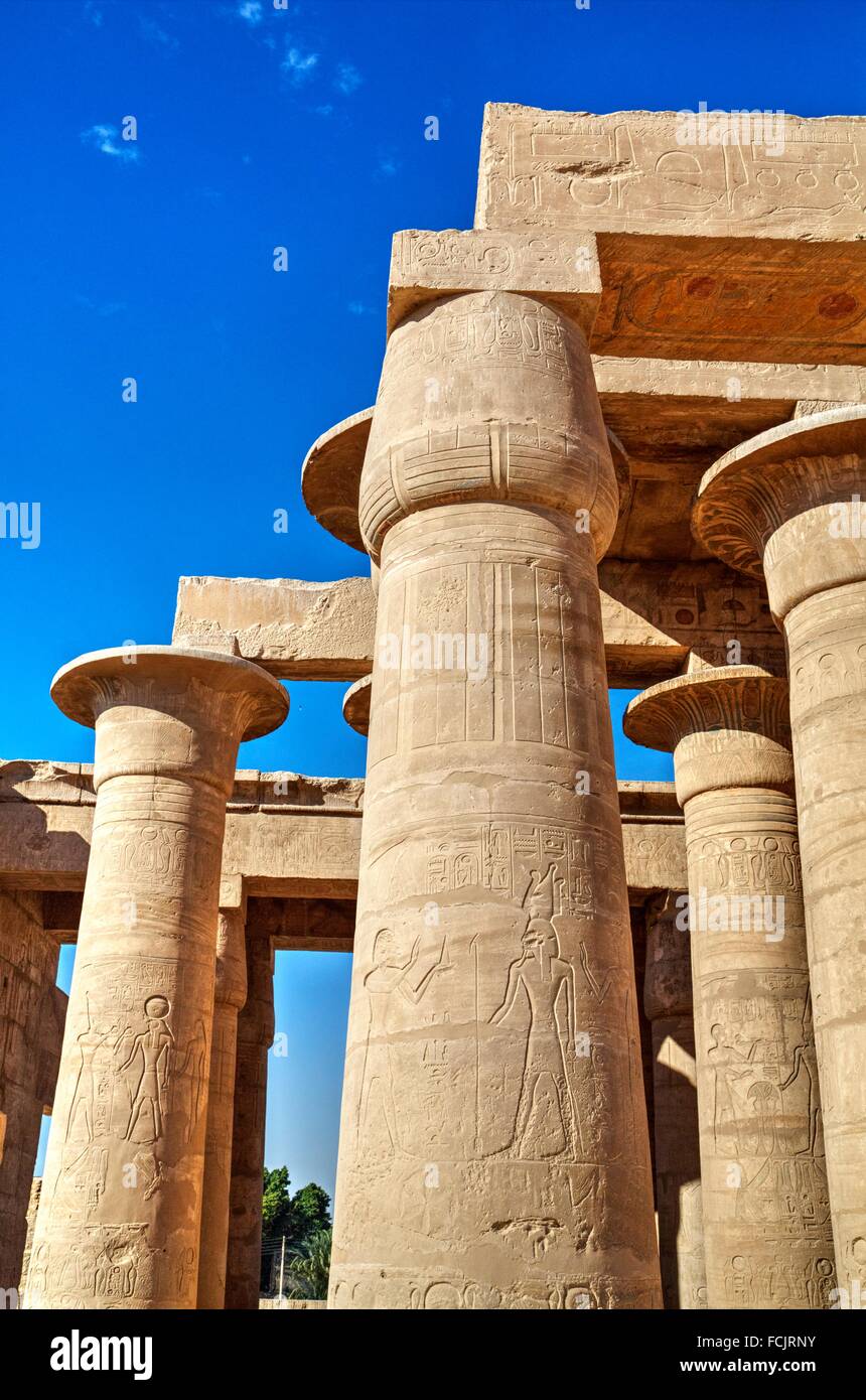 Egypt ancient column section hi-res stock photography and images - Alamy