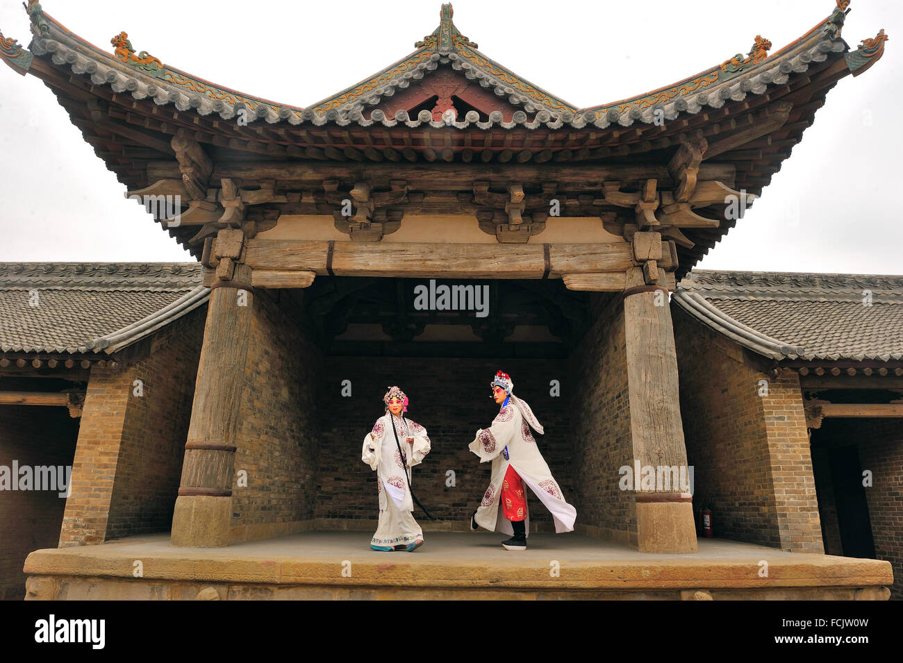 Shaanxi ancient stage Stock Photo - Alamy
