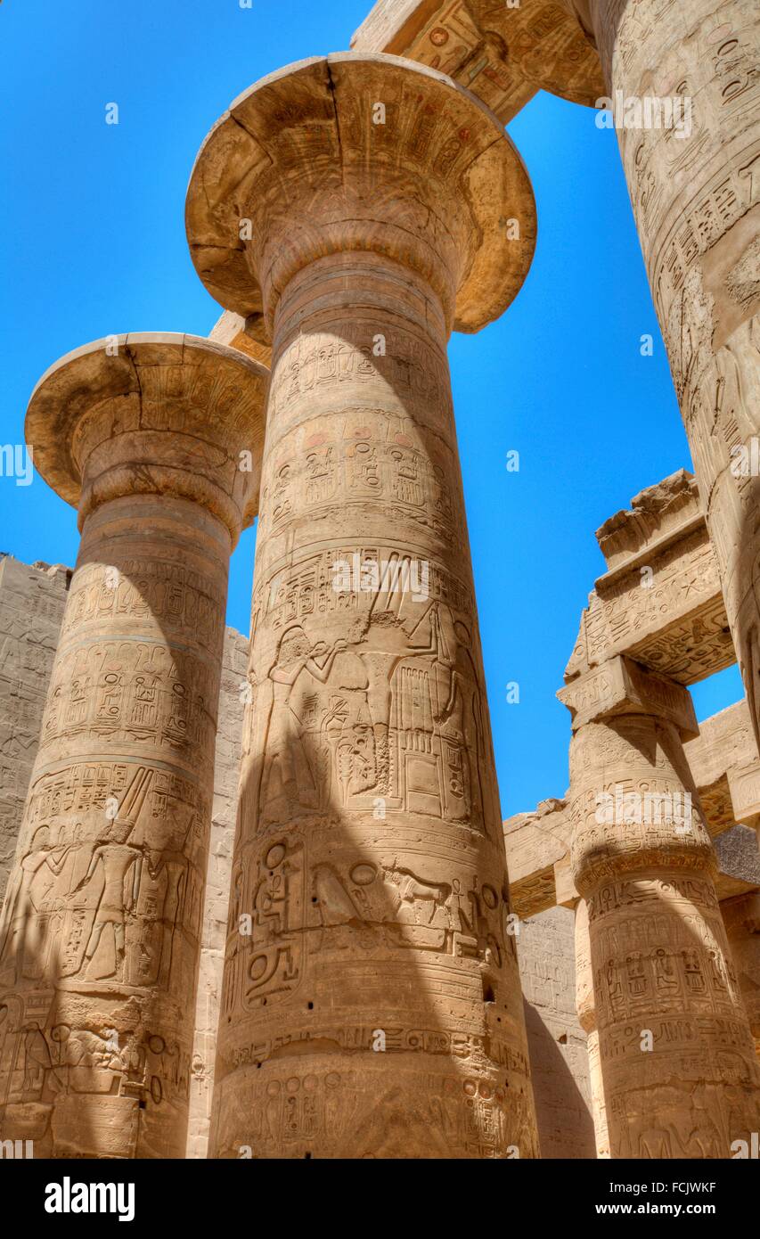 Egypt ancient column section hi-res stock photography and images - Alamy