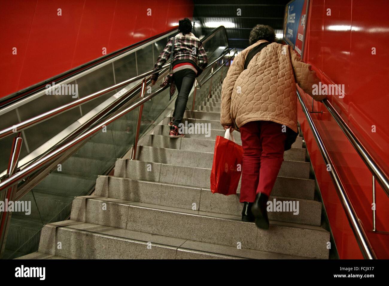 Difficulty climbing stairs hi-res stock photography and images - Alamy