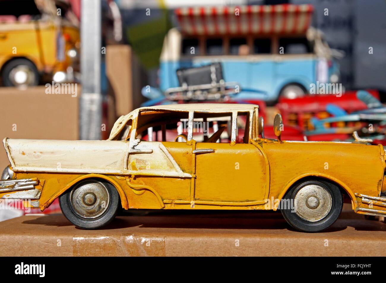 Miniatures of classic cars Stock Photo - Alamy