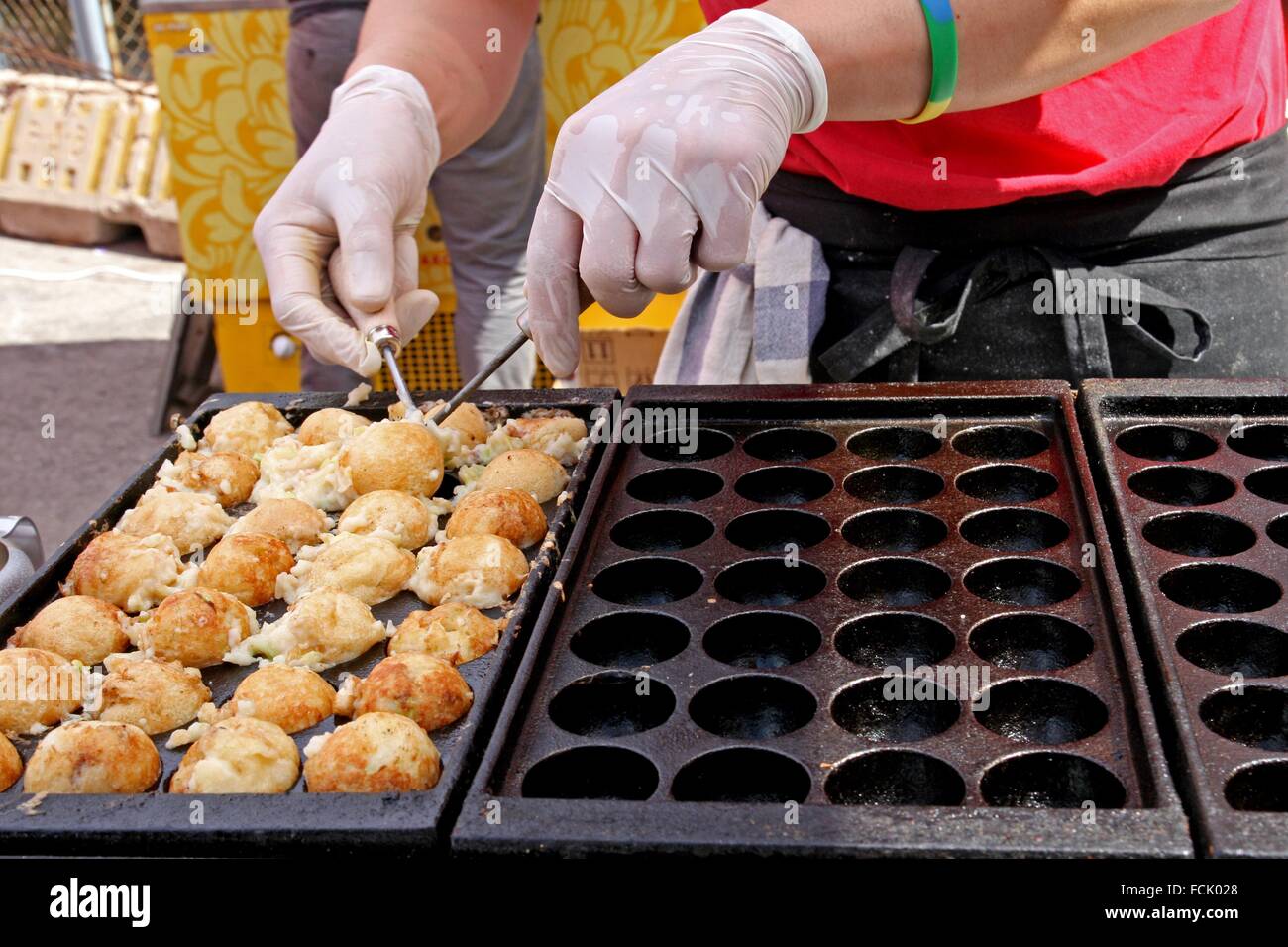 Japanese food processing Stock Photo - Alamy