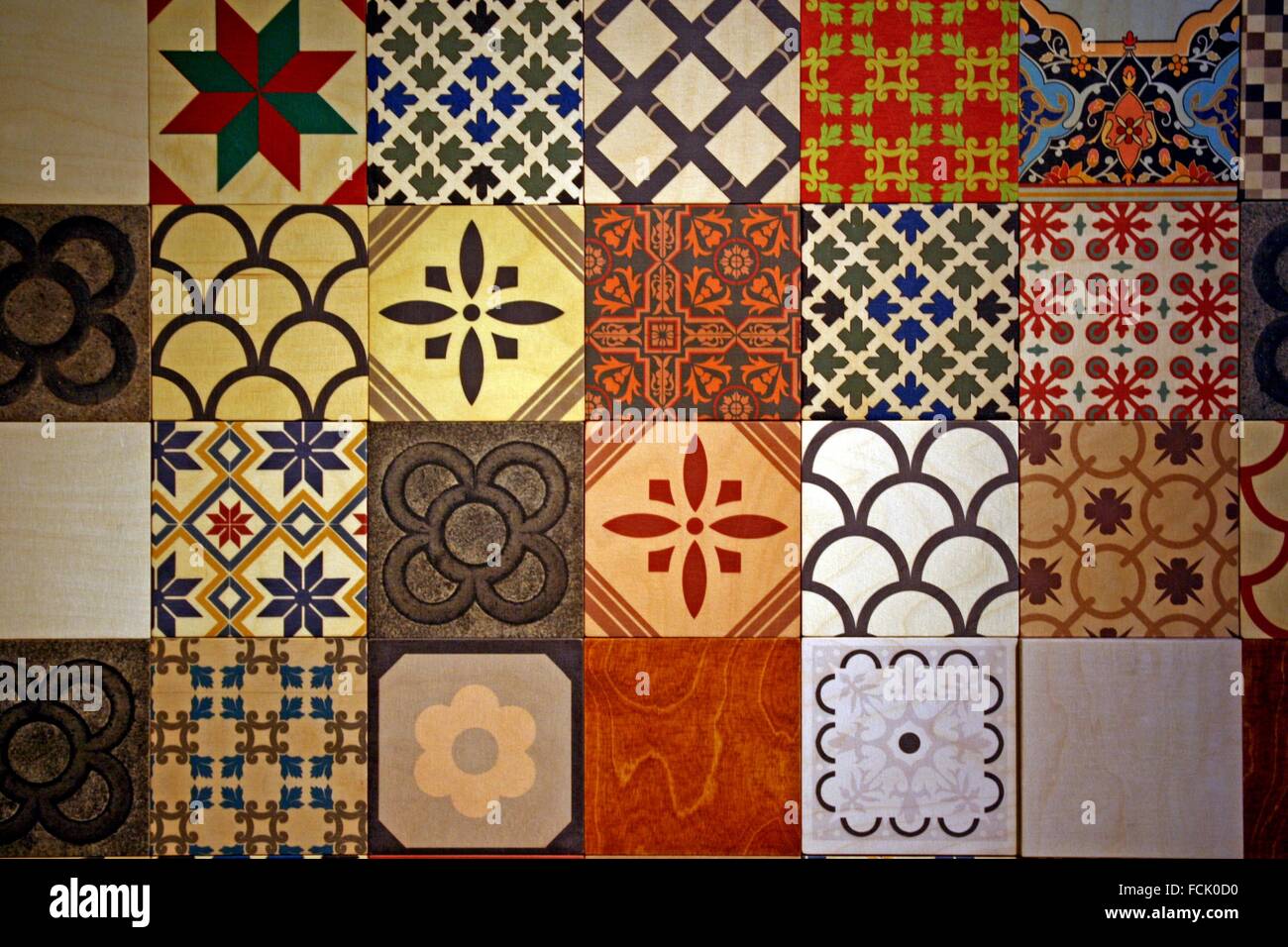 Ceramic mosaic tile Stock Photo - Alamy