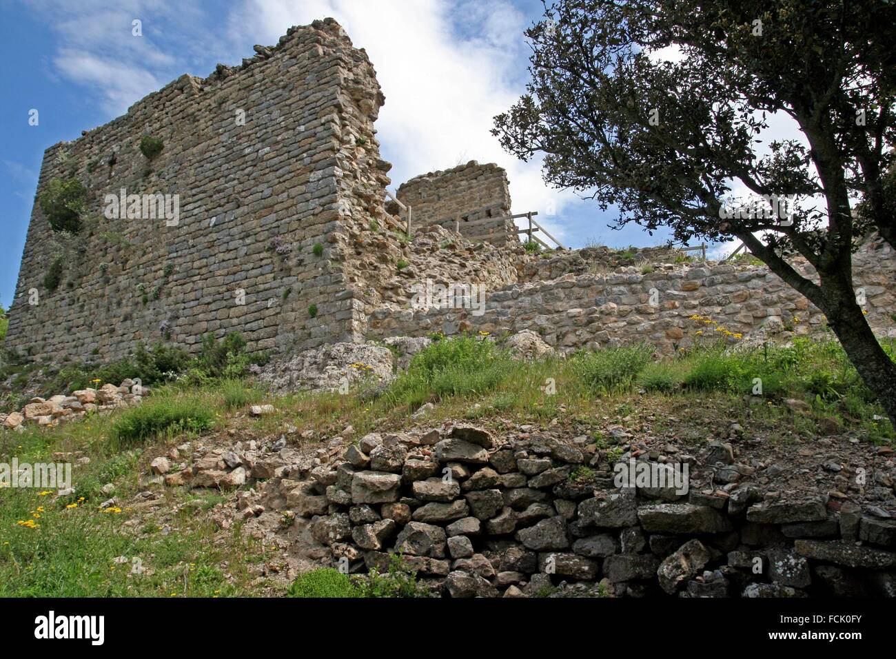 Castle of Termes, Pays Cathare, France Stock Photo - Alamy