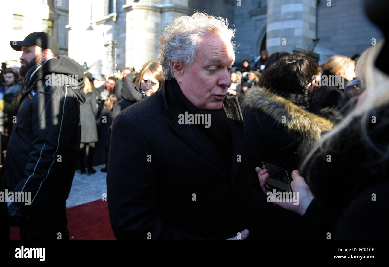 Montreal, Canada. 22nd January, 2016. Jean Charest arrived to the ...