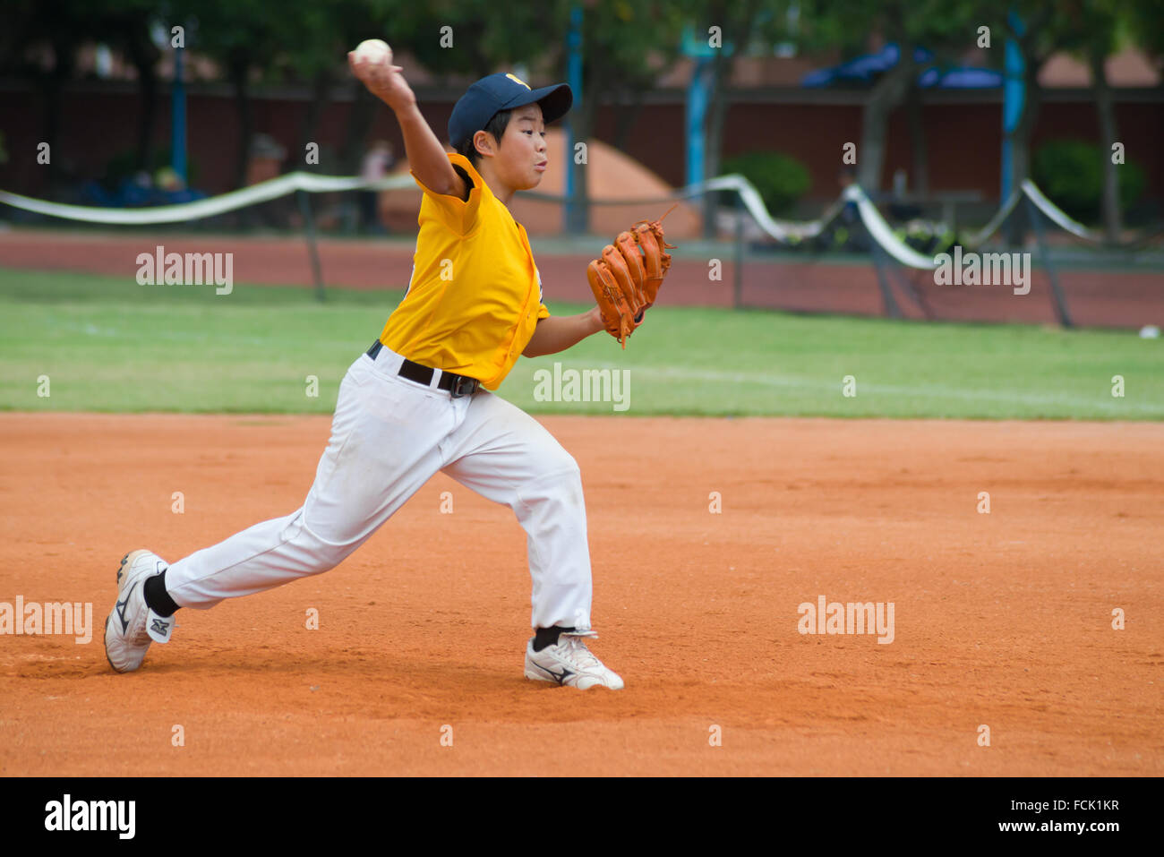 ZHONGSHAN PANDA CUP, ZHONGSHAN, GUANGDONG - August 3:unknown pitcher ...