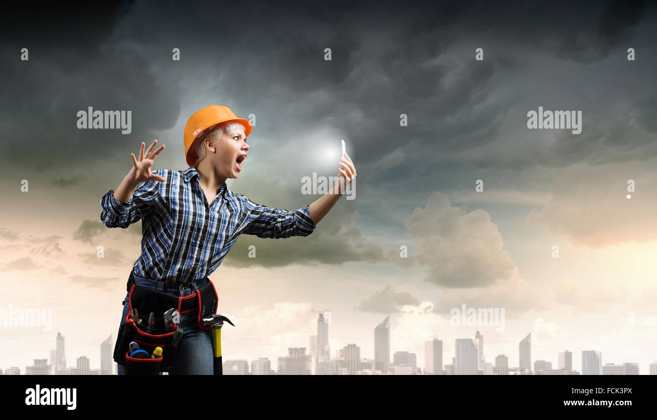 Woman stress scream busy hi-res stock photography and images - Alamy