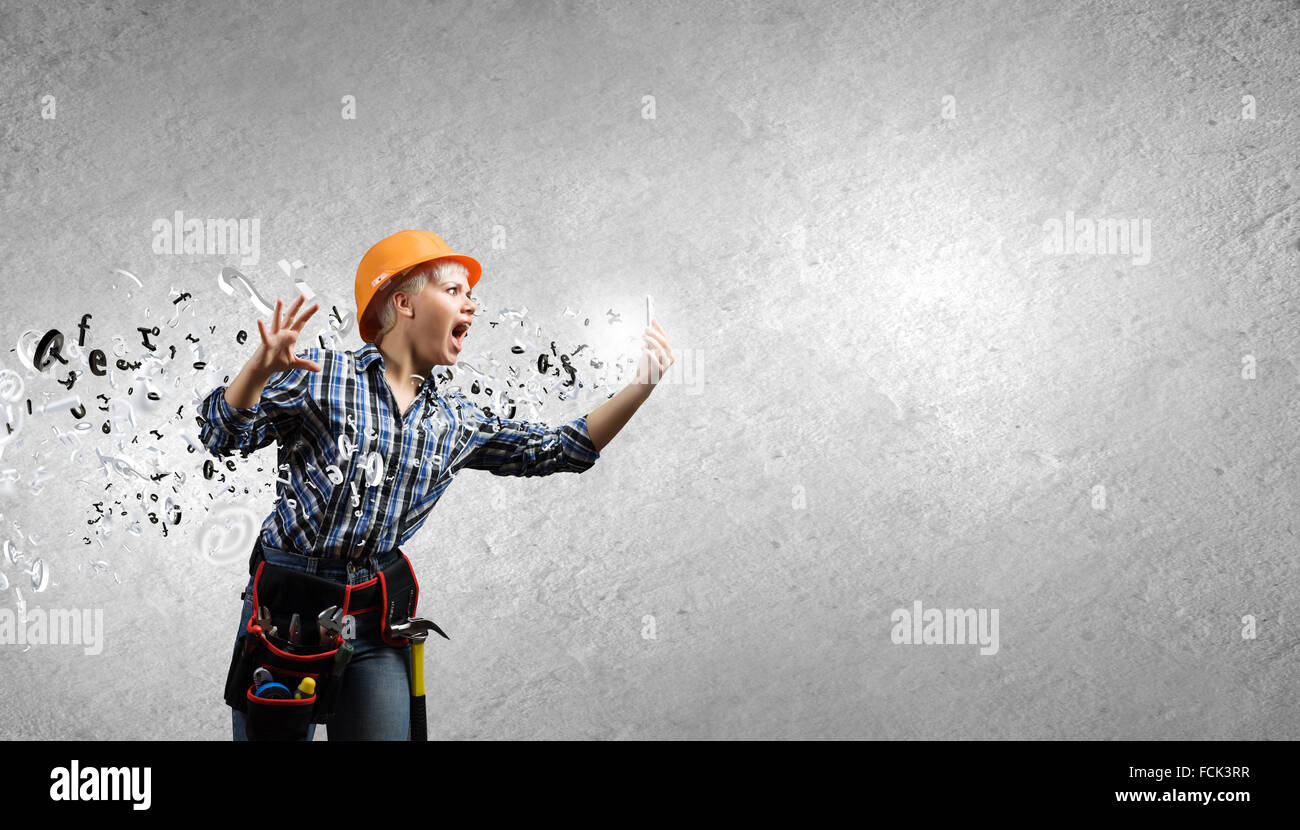 Woman stress scream busy hi-res stock photography and images - Alamy