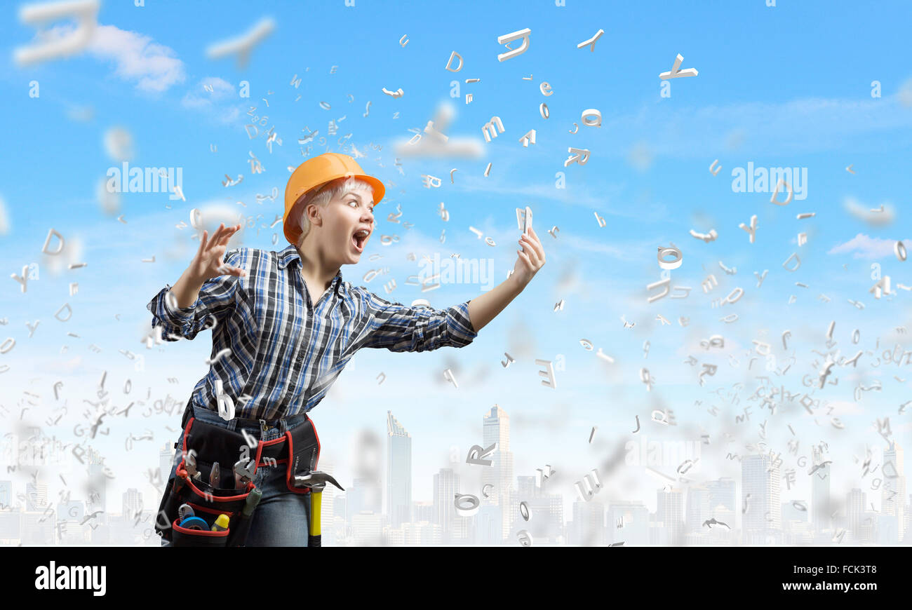 Woman stress scream busy hi-res stock photography and images - Alamy