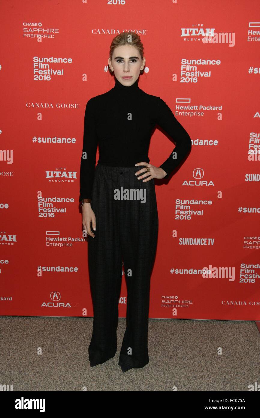 Park City, UT, USA. 22nd Jan, 2016. Zosia Mamet at arrivals for WIENER ...