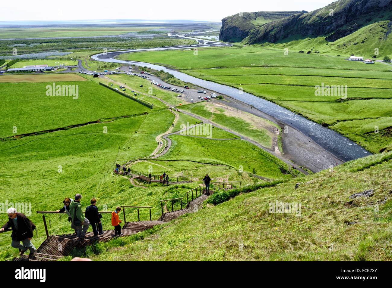 One Of The Biggest Waterfalls In Iceland High Resolution Stock ...