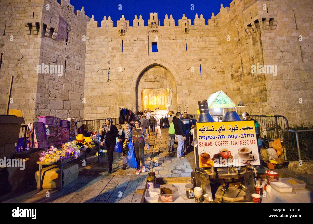 Damascus gate night hi-res stock photography and images - Alamy