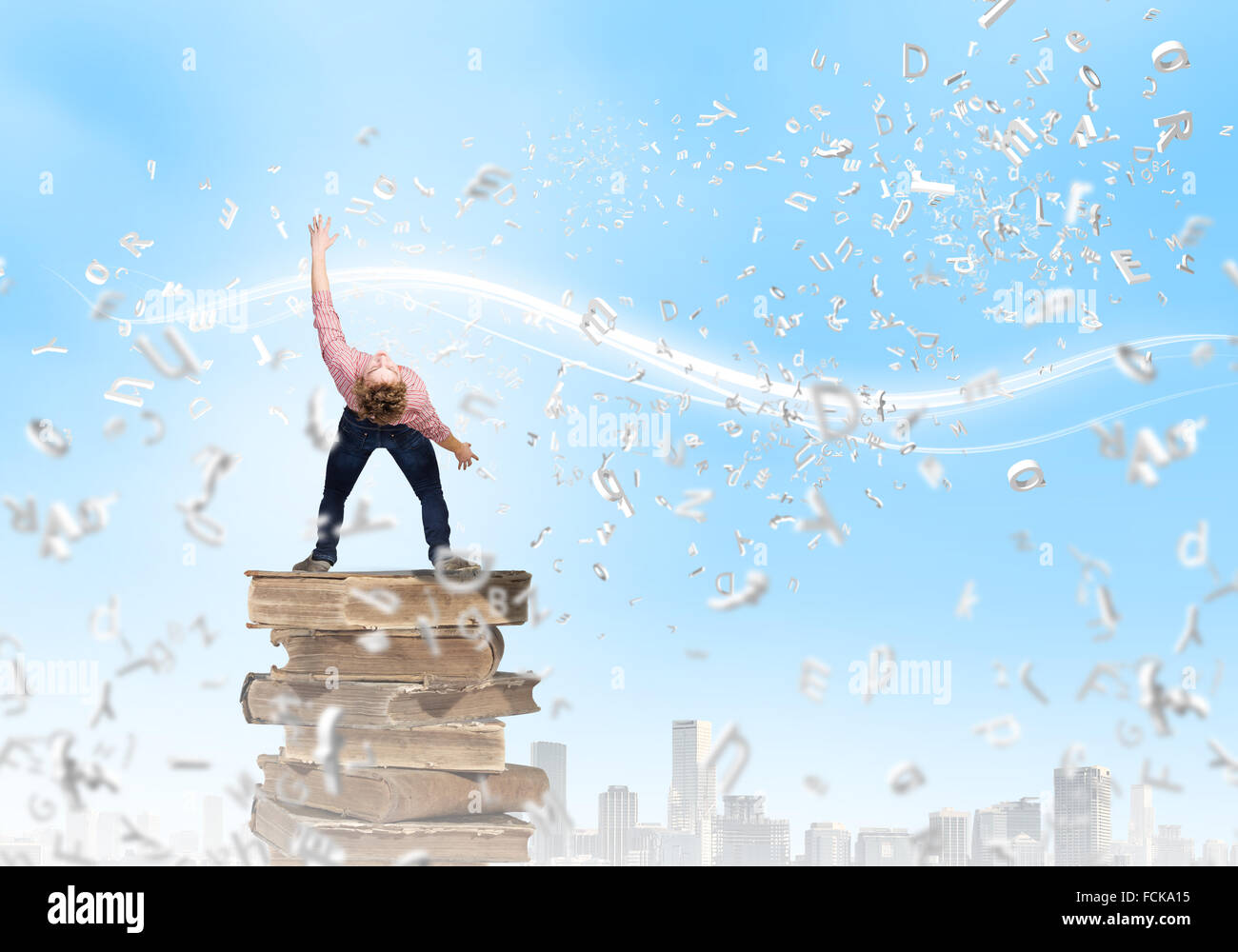 Young guy in casual evading from light rays Stock Photo - Alamy