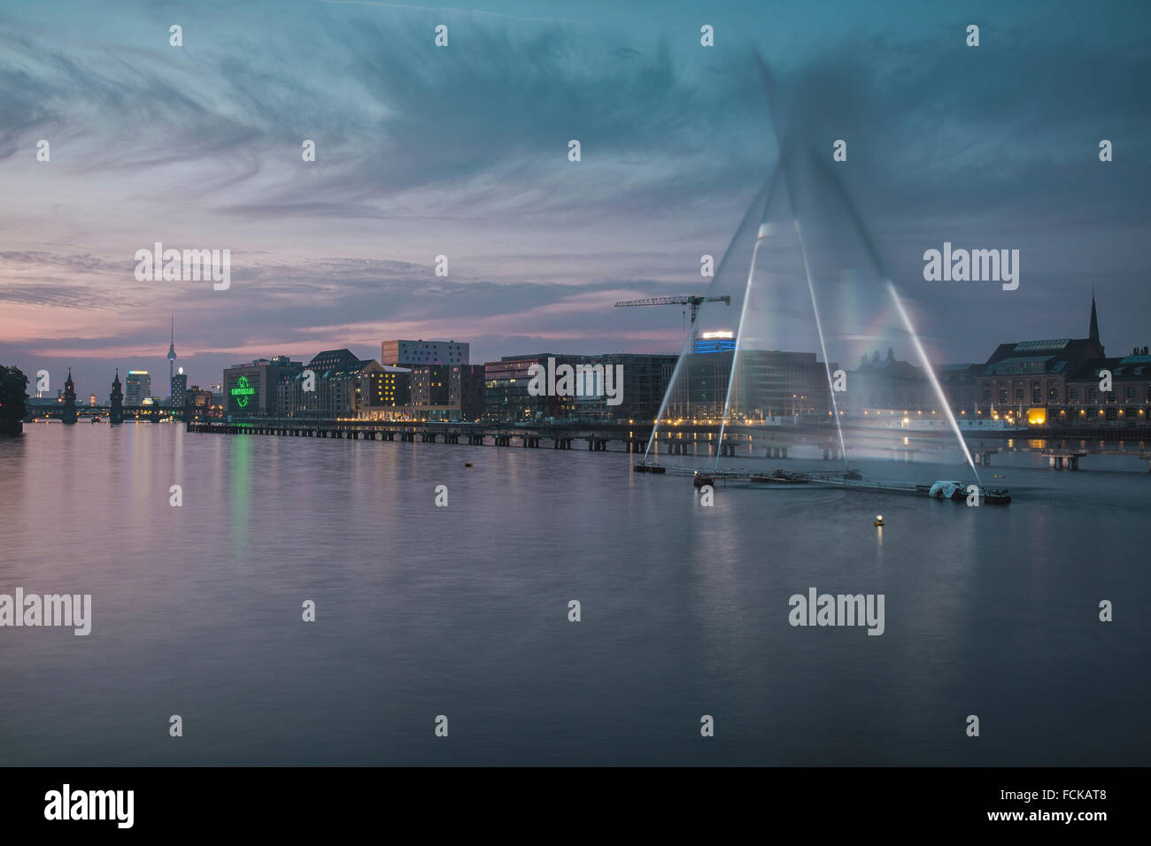 Light installation fountain on hi-res stock photography and images - Alamy