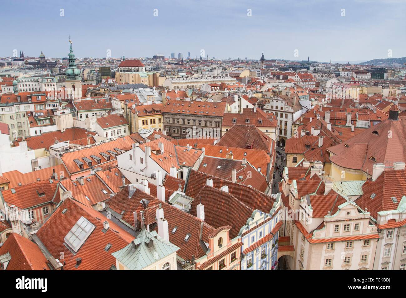 Aerial view of Praha, Czech Republic Stock Photo - Alamy