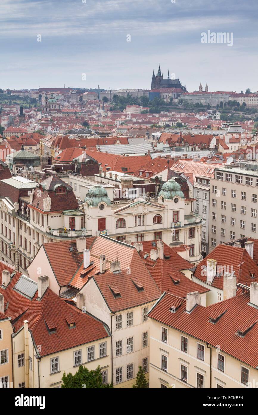 Aerial view of Praha, Czech Republic Stock Photo - Alamy