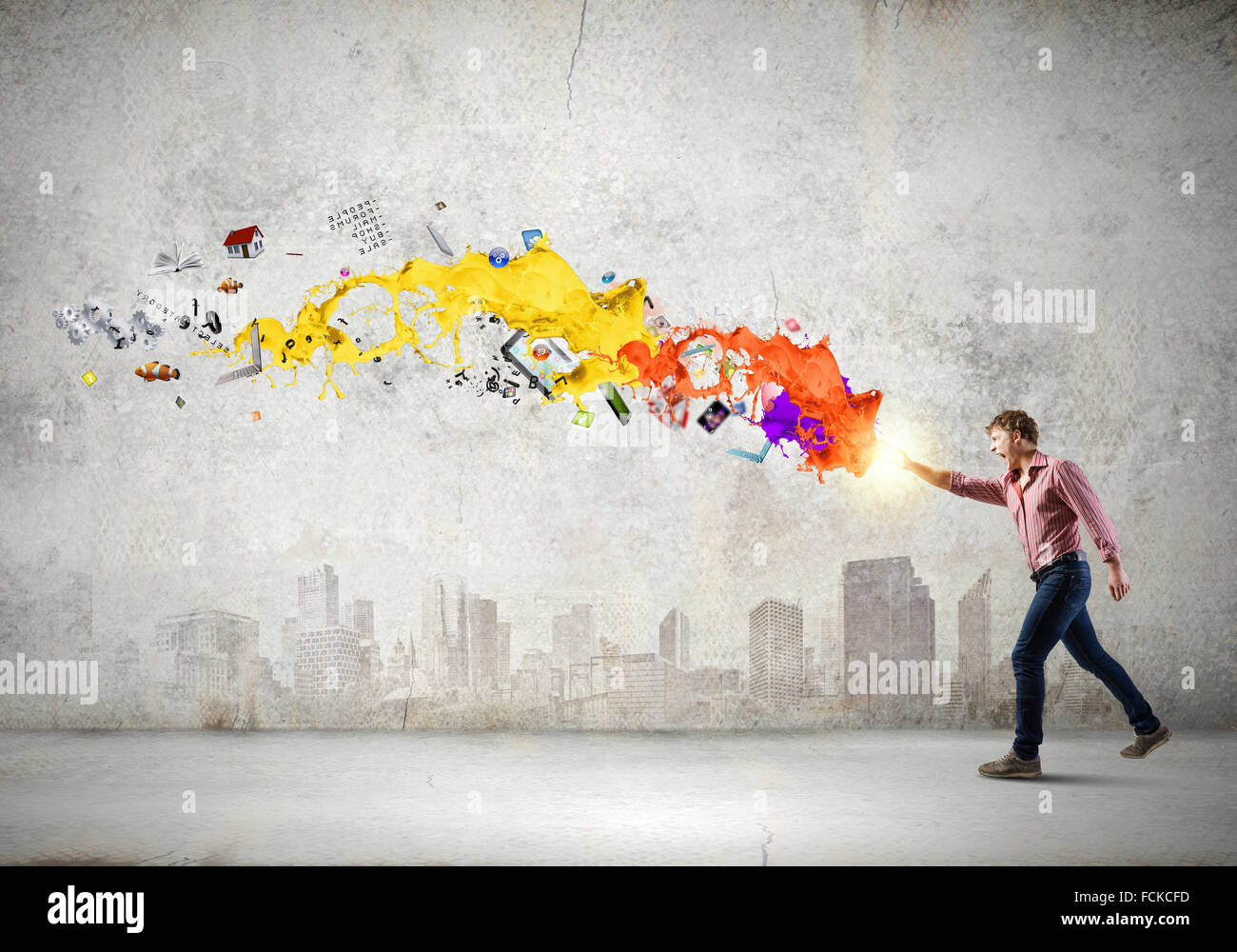 Throwing Paint Photography