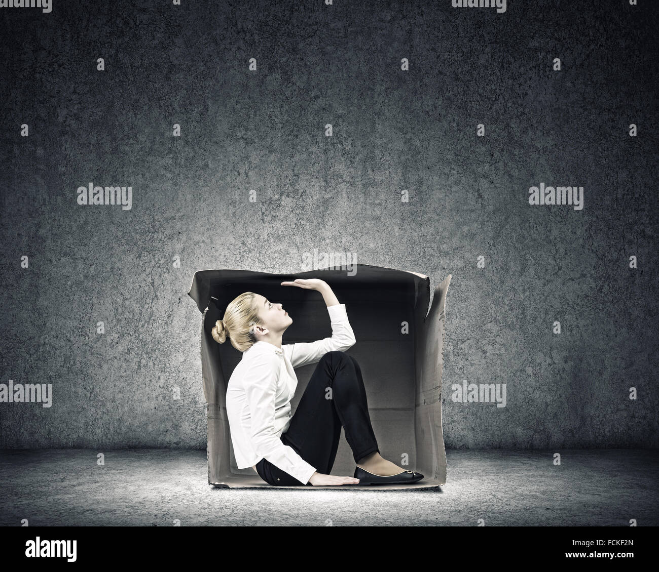 Trapped in box hi-res stock photography and images - Alamy