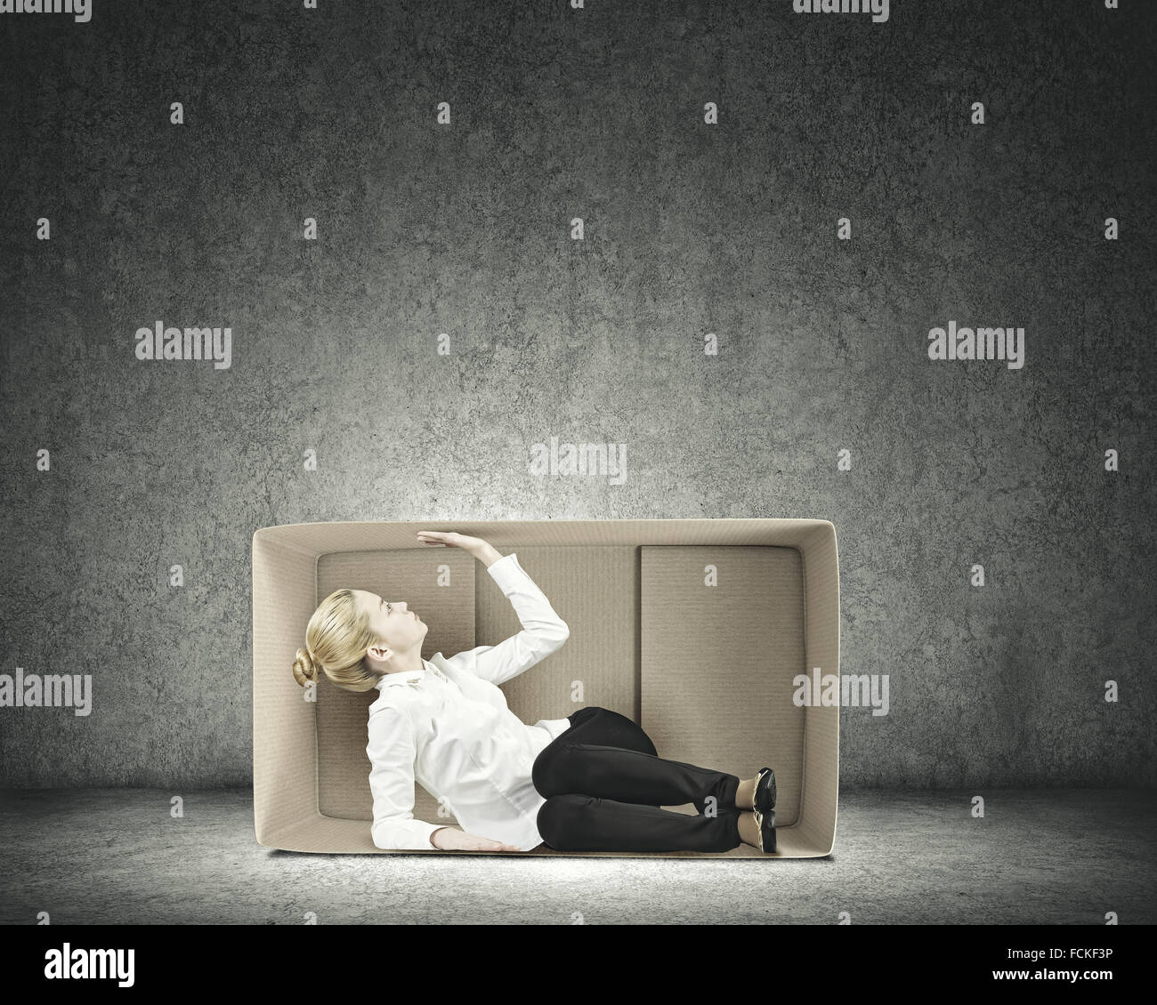 Trapped in box hi-res stock photography and images - Alamy