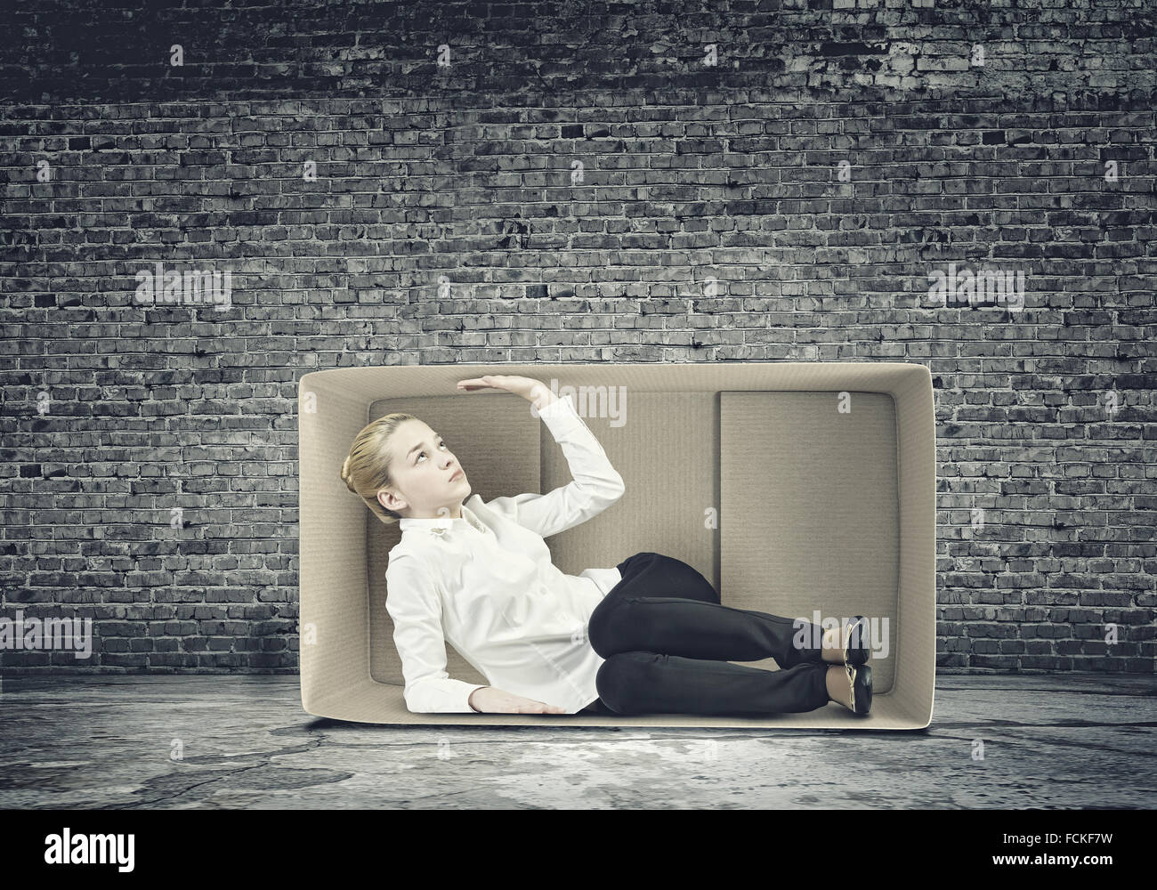 Trapped in box hi-res stock photography and images - Alamy