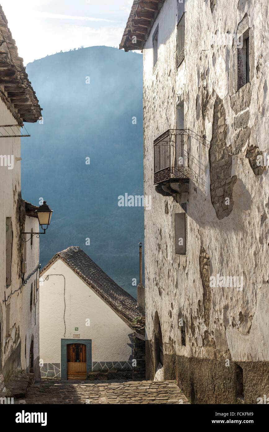 Typical traditional pyrenees architecture huesca hi-res stock ...