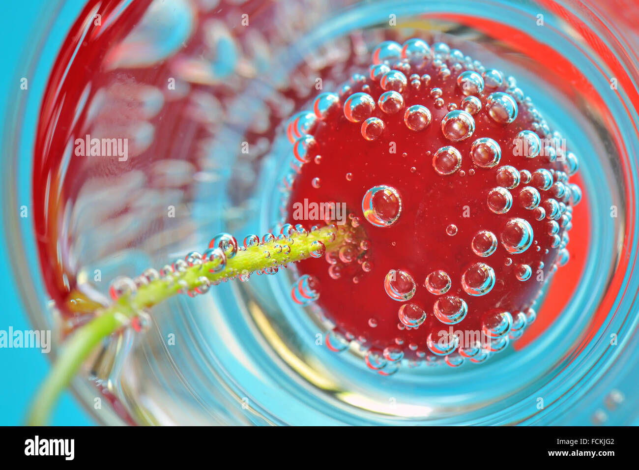 Sweet cherry soda bubbles in hi-res stock photography and images - Alamy