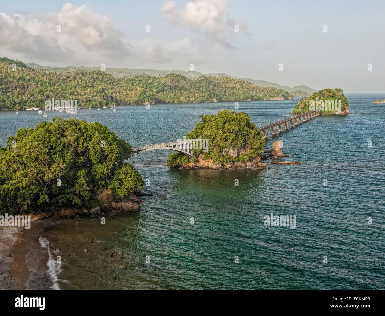 Bridge Los Puentes, Samana, Dominican republic Stock Photo - Alamy