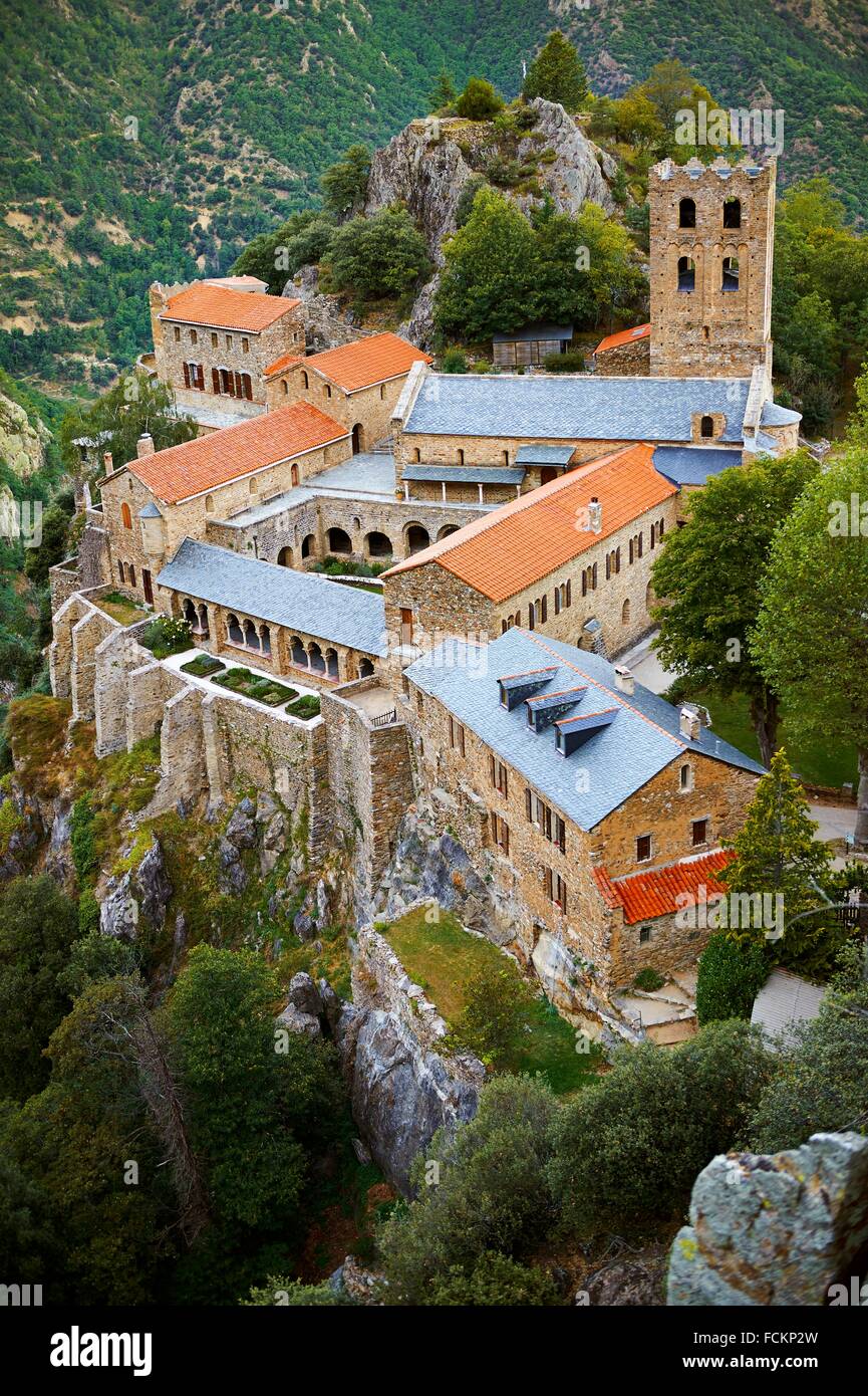 The First Or Lombard Romanesque Style Abbey Of Saint Martin du Canigou In The Pyrenees 