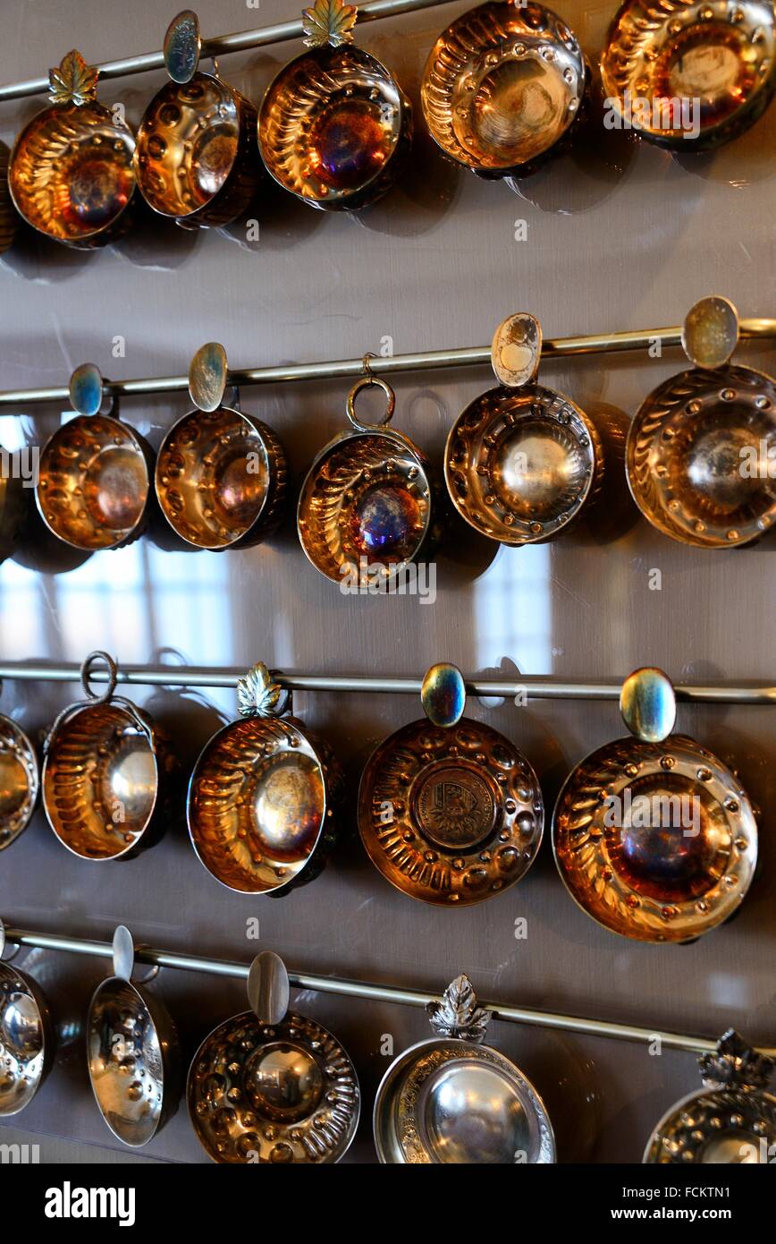 Tastevin wine tasting cups hi-res stock photography and images - Alamy