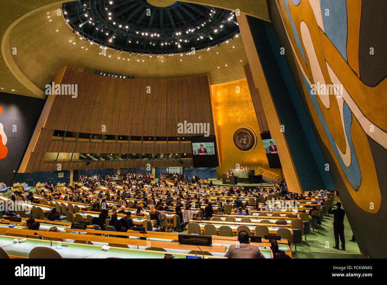 Interior united nations general assembly hi-res stock photography and ...