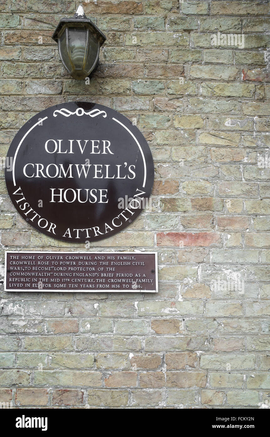 Oliver Cromwell's house at Ely, England Stock Photo - Alamy