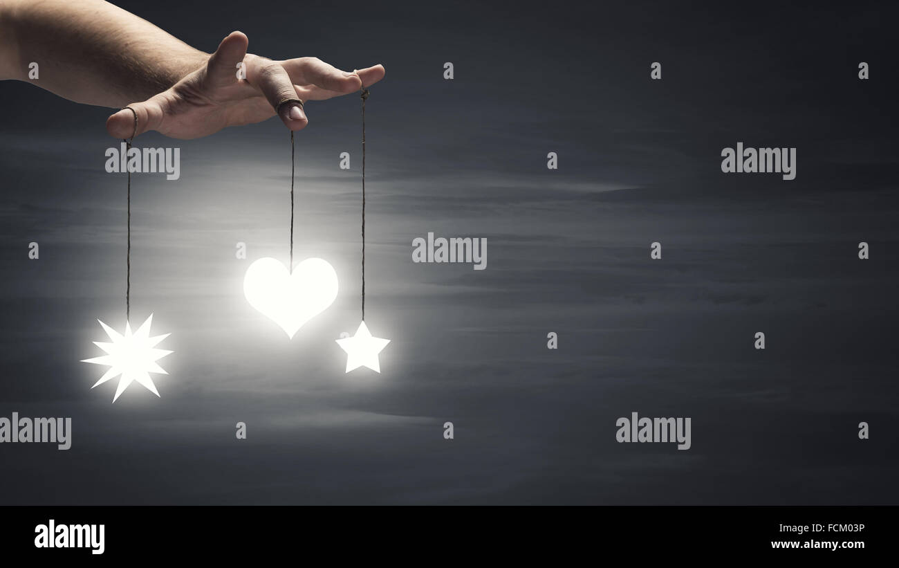 Star hand hanging hi-res stock photography and images - Alamy