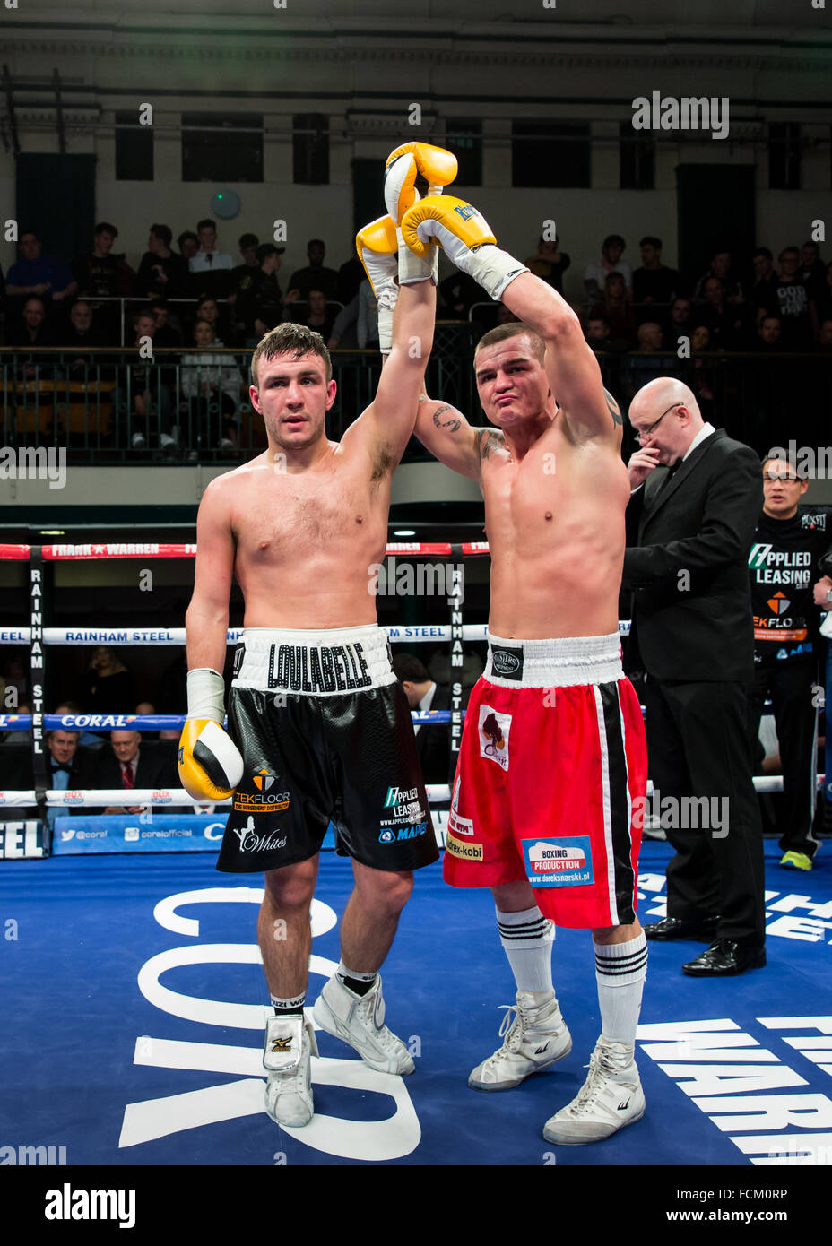 London, UK, 22nd January, 2016. A night of championship boxing at York ...