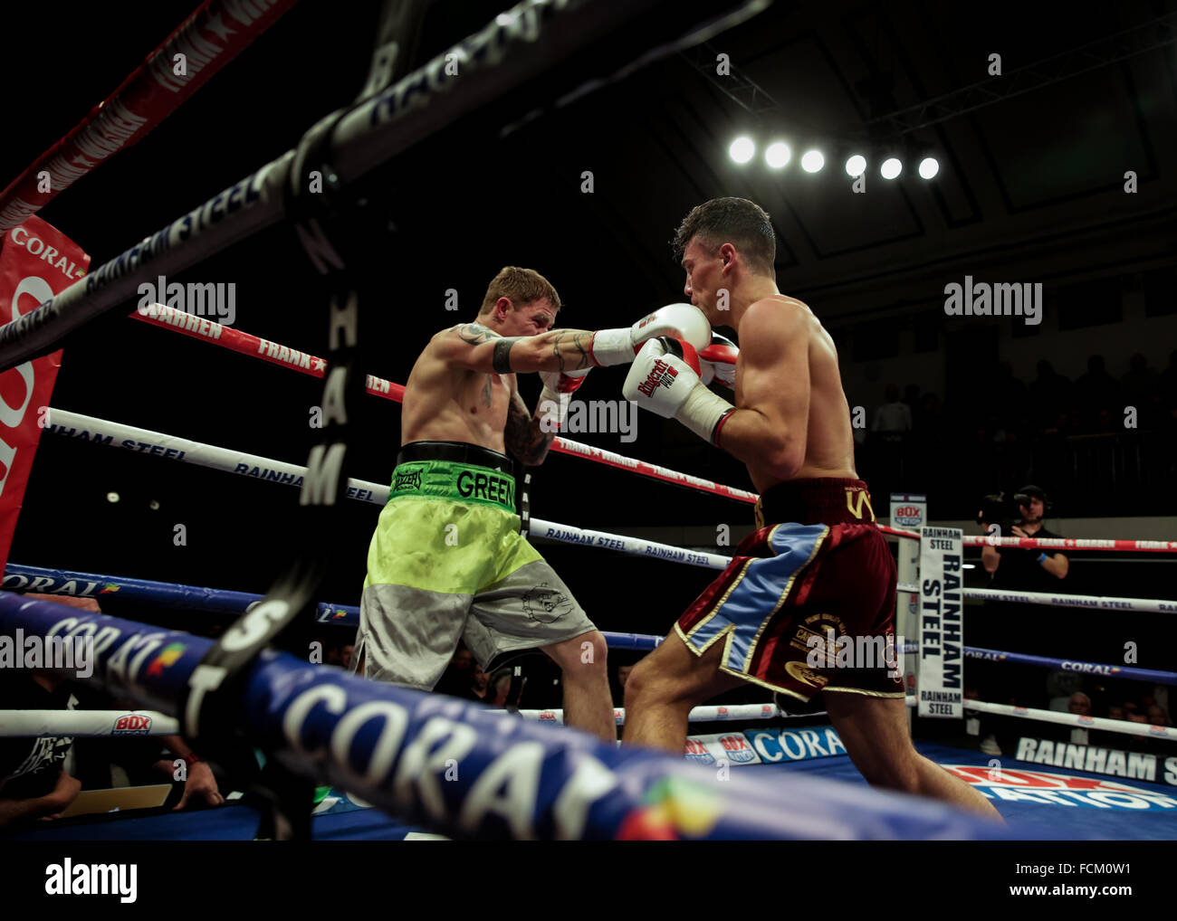 London, UK, 22nd January, 2016. A night of championship boxing at York ...