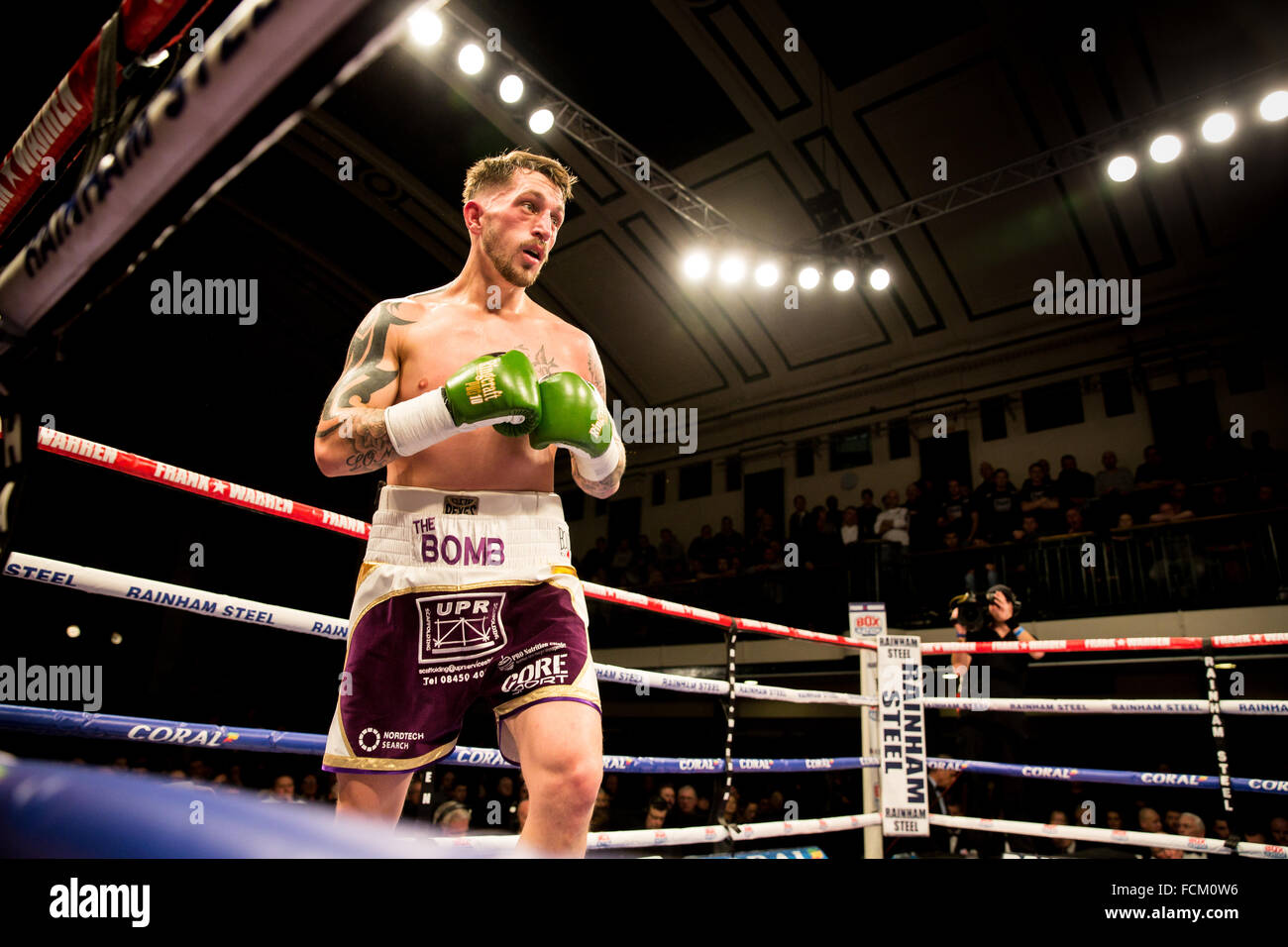 London, UK, 22nd January, 2016. A night of championship boxing at York ...