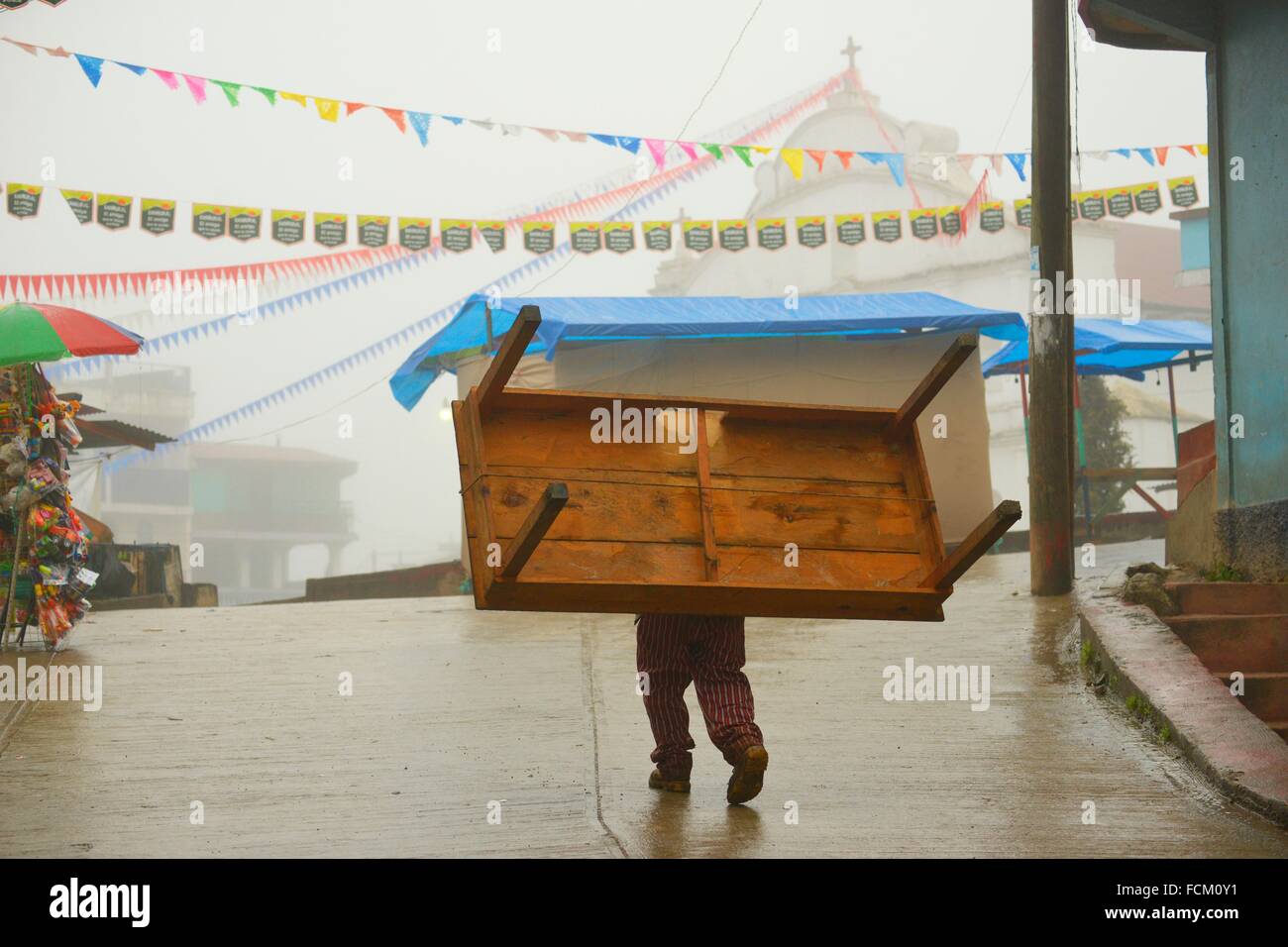 Christian man carrying cross hi-res stock photography and images - Alamy