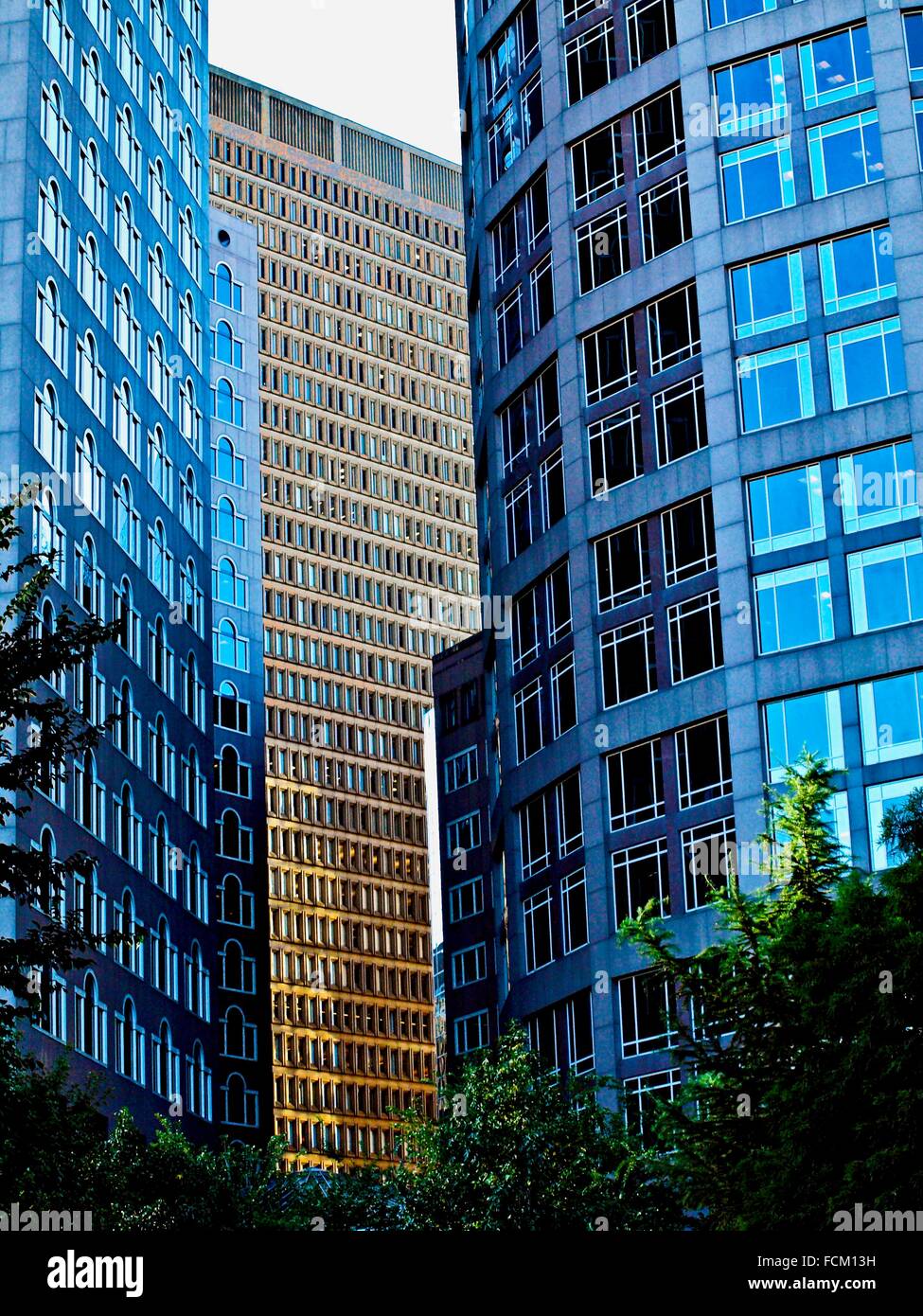 Modern high-rise buildings in downtown Boston, Massachusetts Stock ...