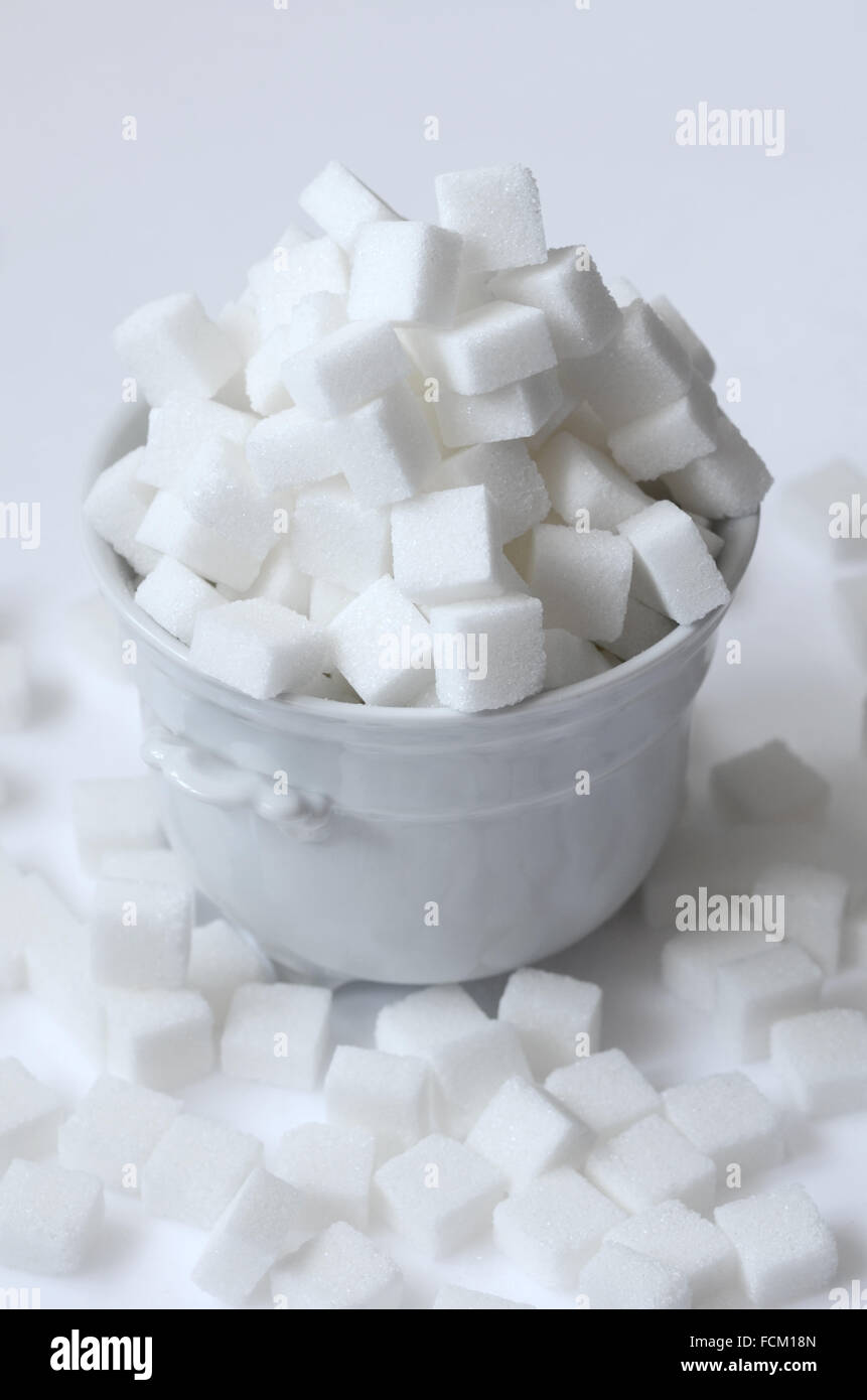 close up image of white sugar cubes Stock Photo - Alamy