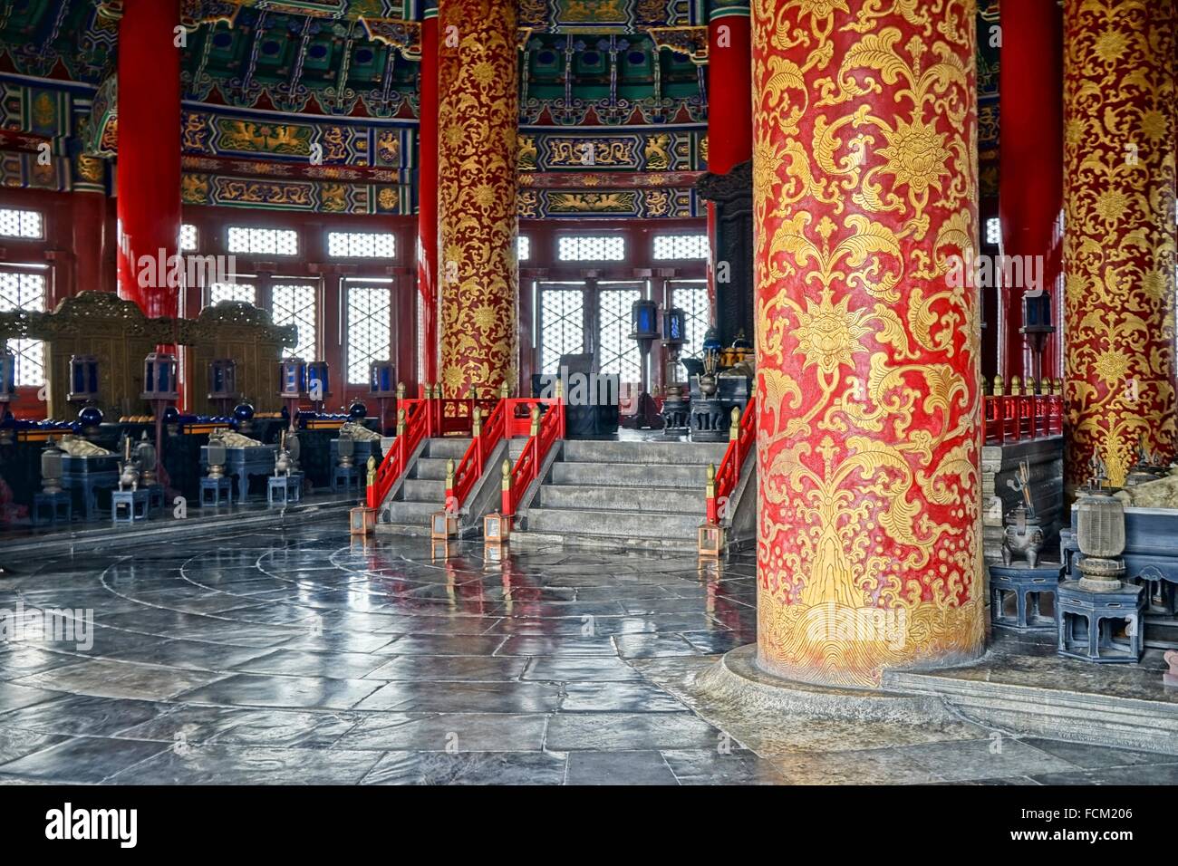 Inside temple of heaven beijing hi-res stock photography and images - Alamy